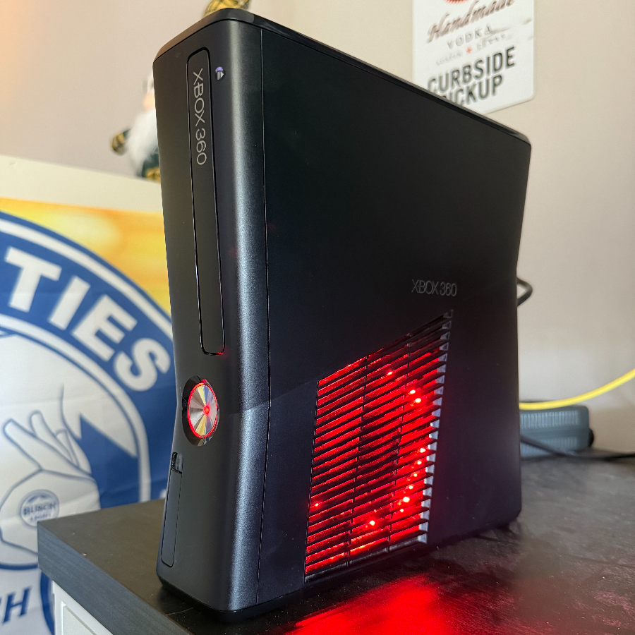 Custom - Xbox 360 Slim - RGH3 - LEDs | Busch's Console Shop